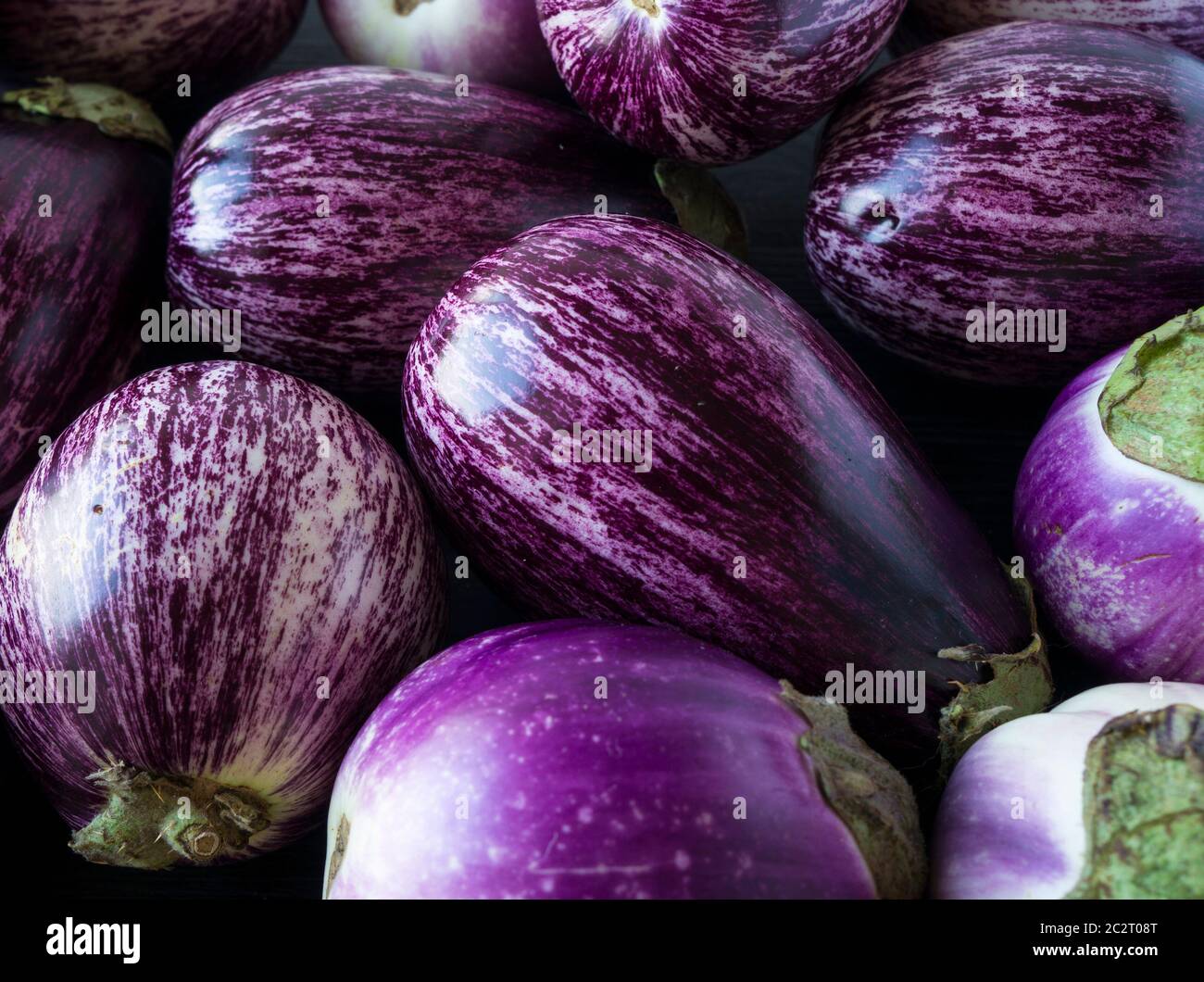 Background of fresh eggplant. Aubergine vegetable. Purple eggplant ...