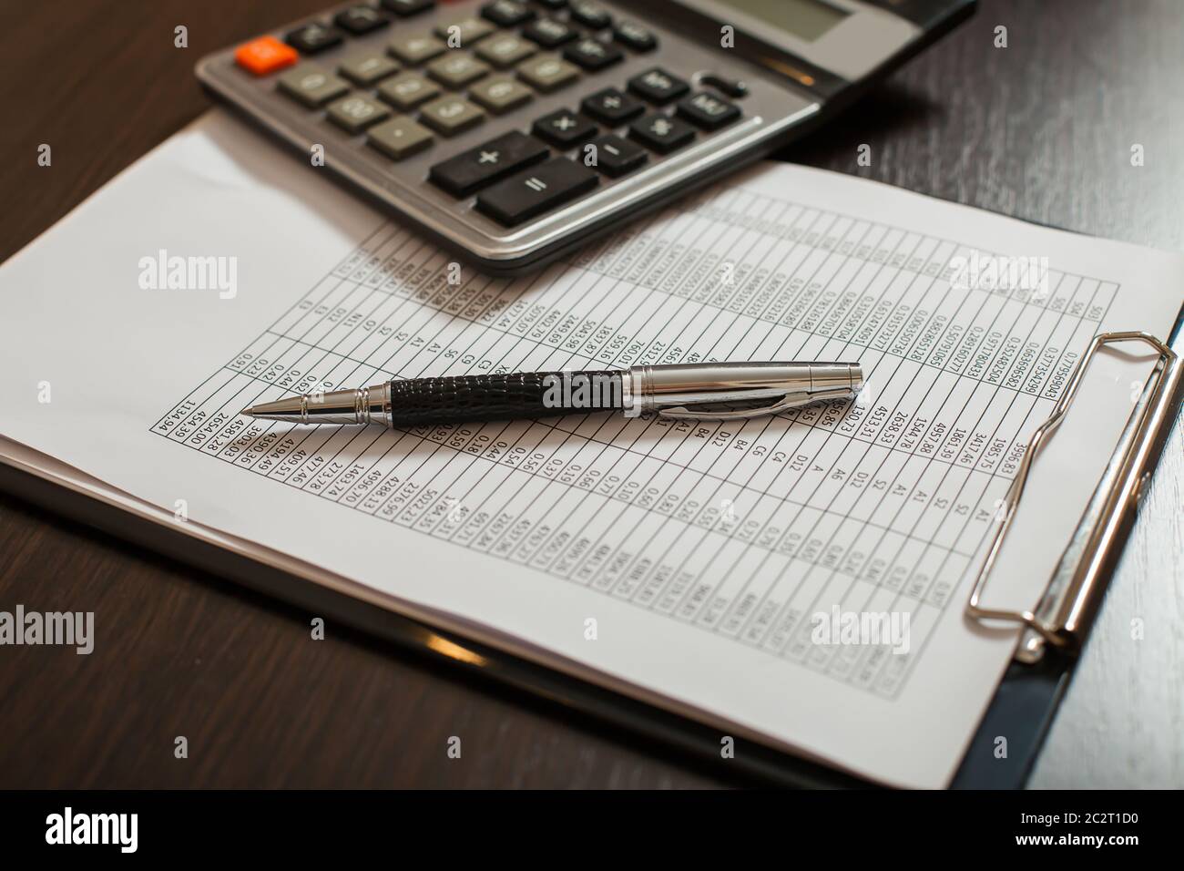 Accounting documents stationery calculator hi-res stock photography and ...