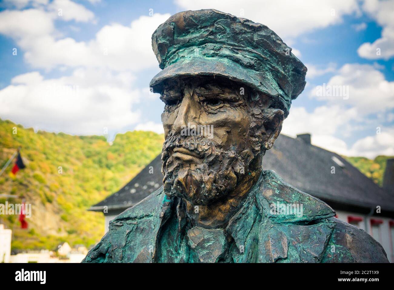 Portrait from Sailor Pilot in St. Goarshausen, Germany Stock Photo - Alamy