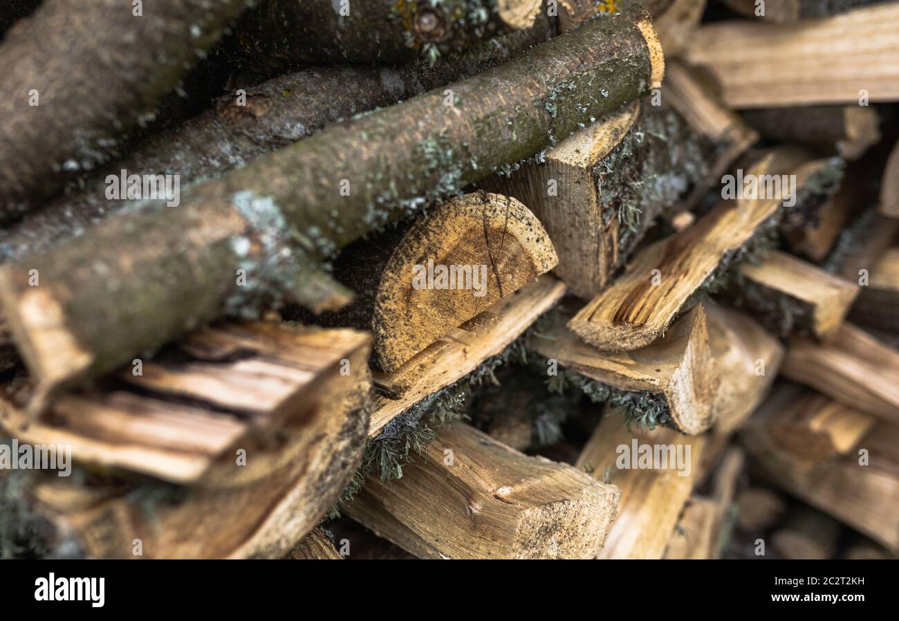 Stacked firewood ready winter hi-res stock photography and images - Alamy