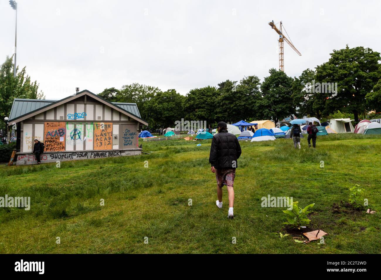 The Capitol Hill Autonomous Zone (CHAZ) or the Capitol Hill Occupied ...