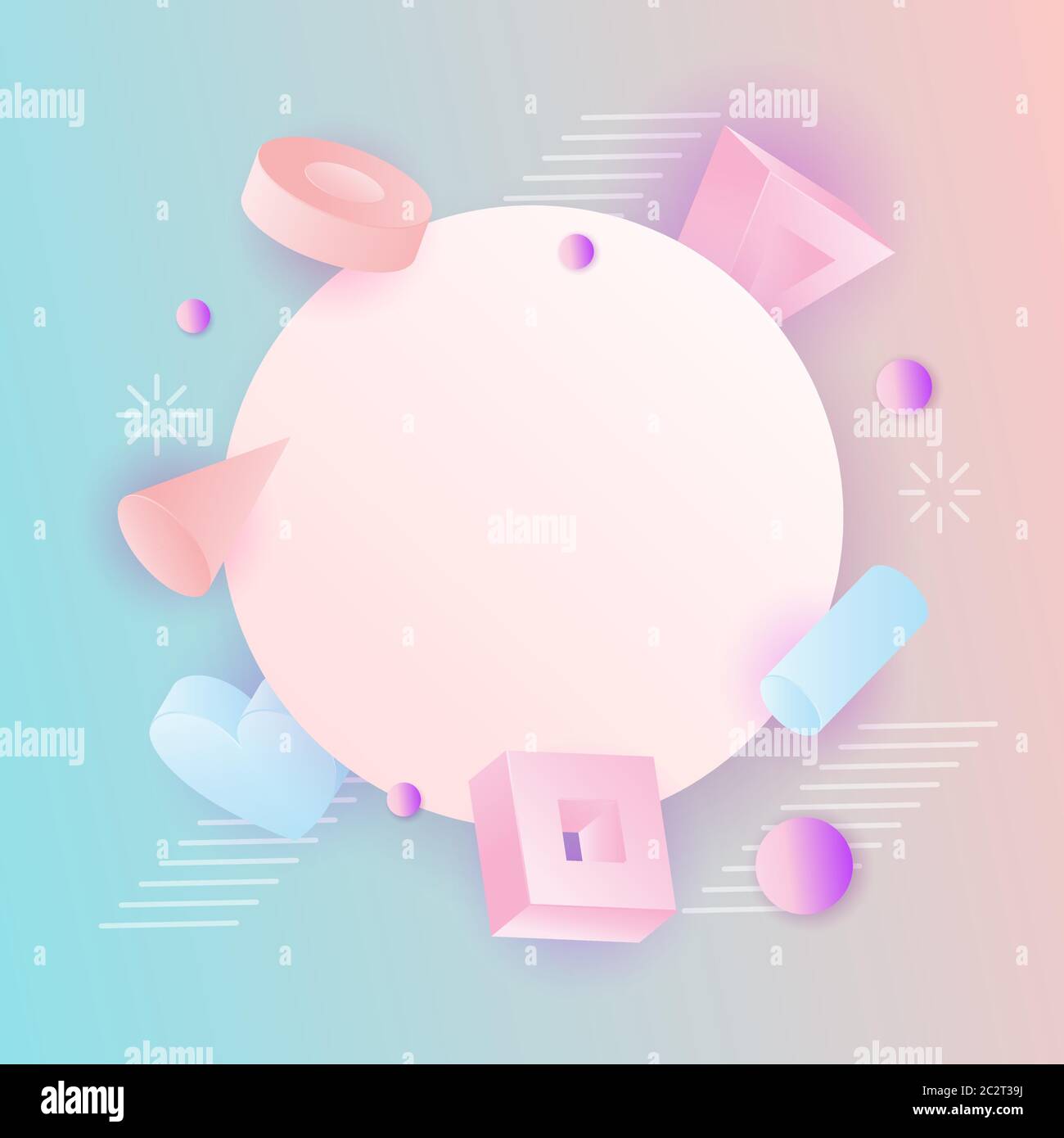 Abstract geometric composition 3d Stock Vector Images - Alamy