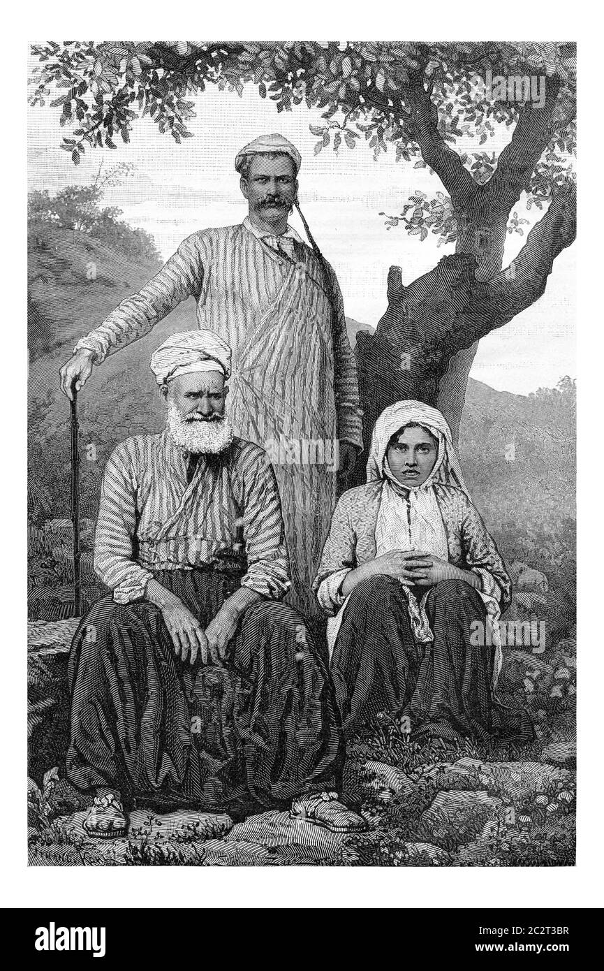 Maronite Dragoman and Metouali or Shia Man and Woman of the Beqaa ...