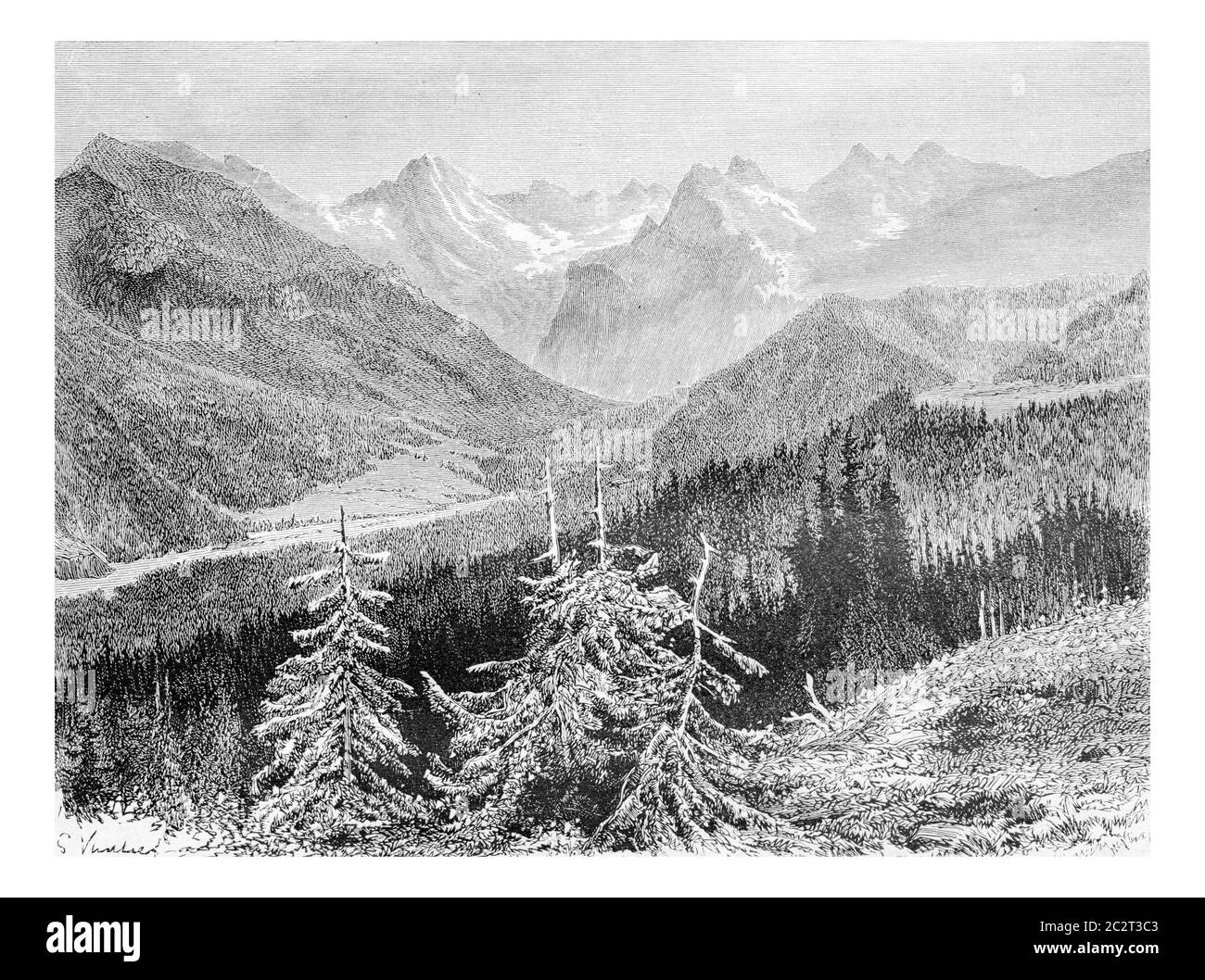 View of the Trzy Korony Massif and the Valley of the White Water in ...