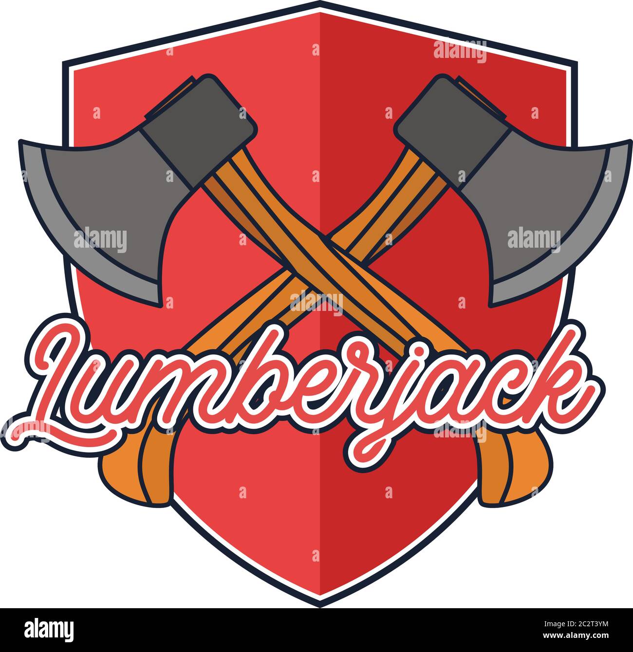 lumberjack logo for carpenter concept, vector illustration Stock Vector ...