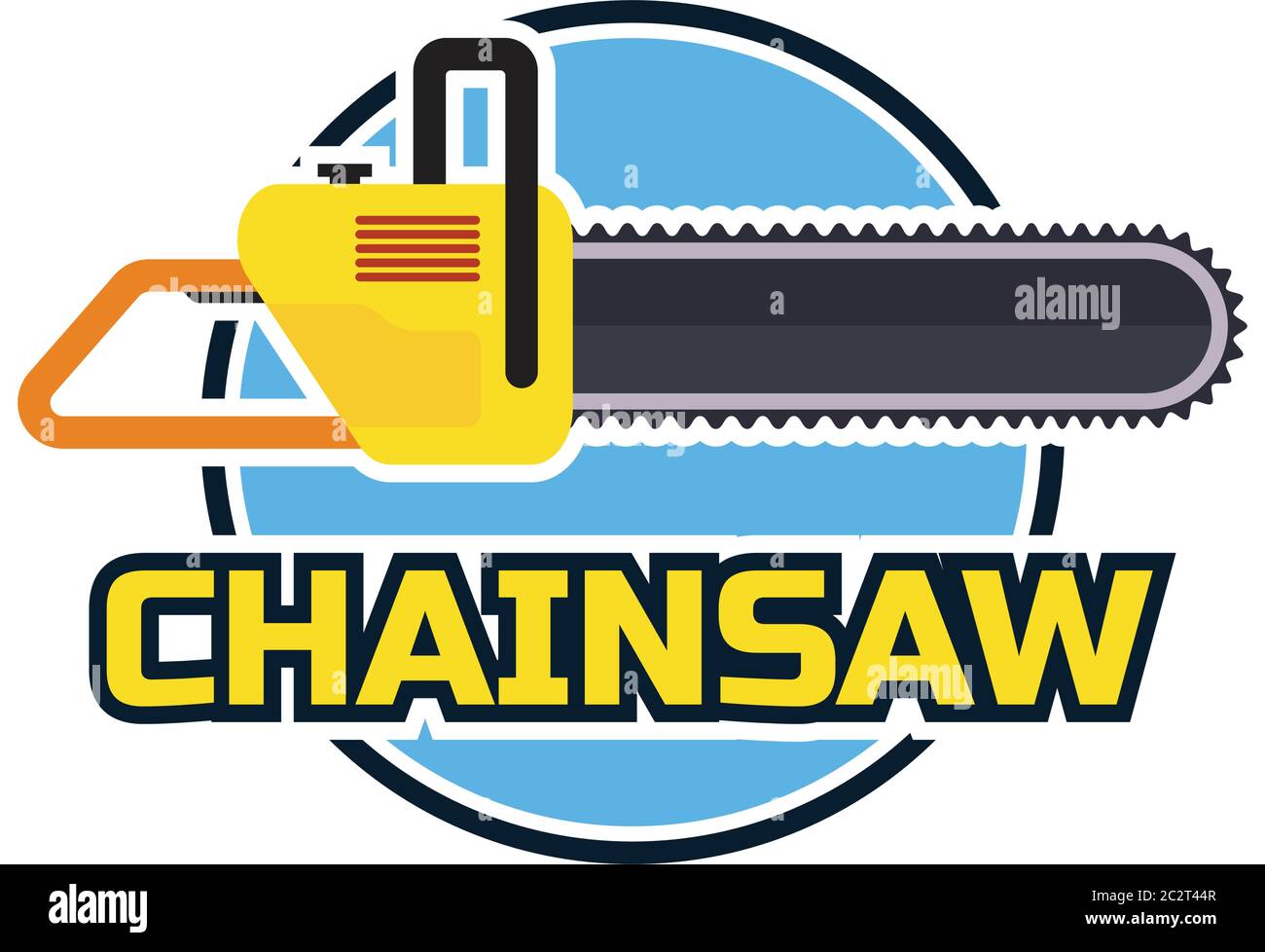 Chain sawing Stock Vector Images - Alamy
