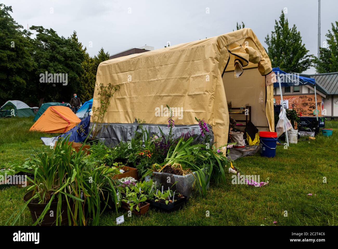 The Capitol Hill Autonomous Zone (CHAZ) or the Capitol Hill Occupied ...