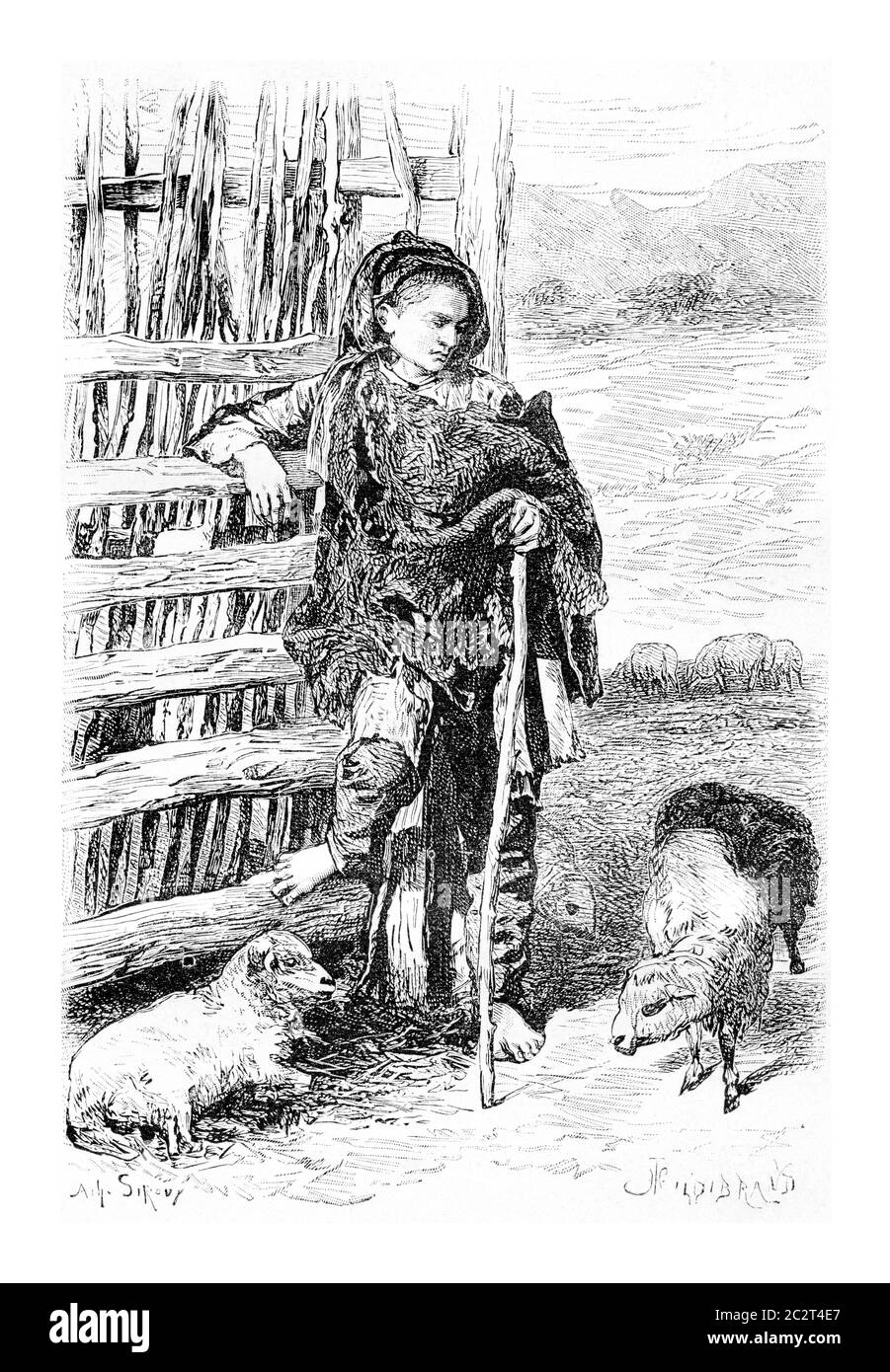 Mingrelian Peasant from Svaneti, Georgia, drawing by Sirouy based on a ...