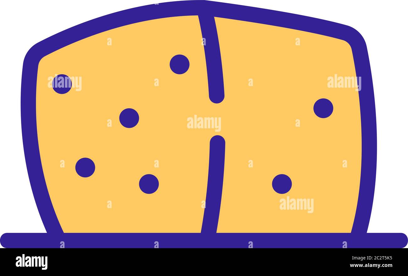 slime in cube form icon vector outline illustration Stock Vector Image ...