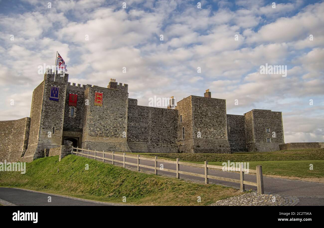 Medieval Dover castle in Kent, south England Stock Photo - Alamy
