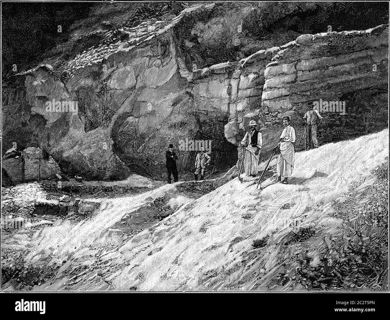 The field of discovery of the remains of bones of the diluvian man near ...