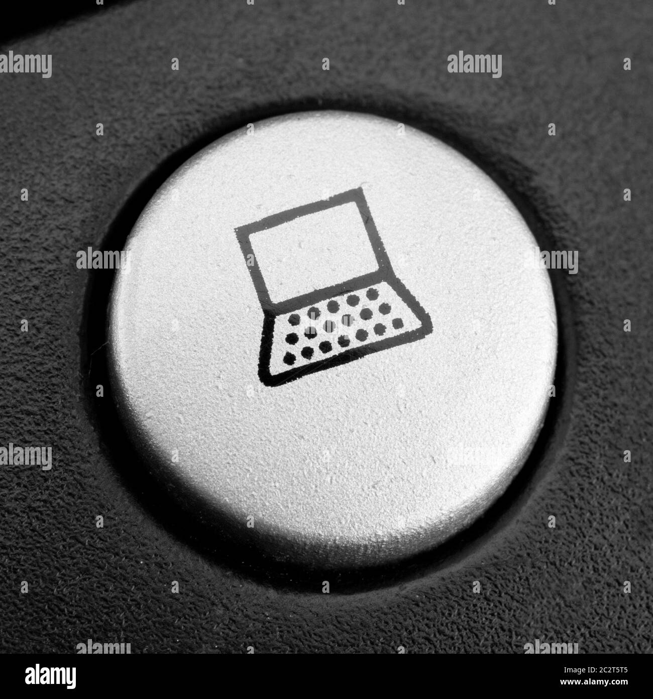 Close-up view of computer keyboard. "PC" key Stock Photo - Alamy