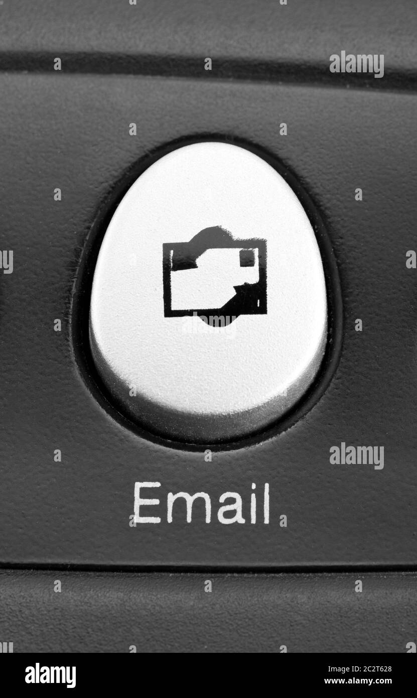 Close-up view of computer keyboard. "Email" key Stock Photo - Alamy