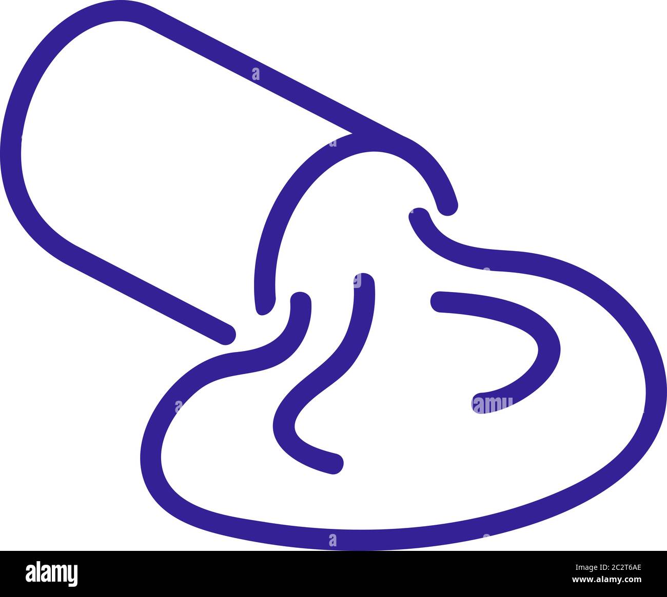 slime follows from package icon vector outline illustration Stock ...