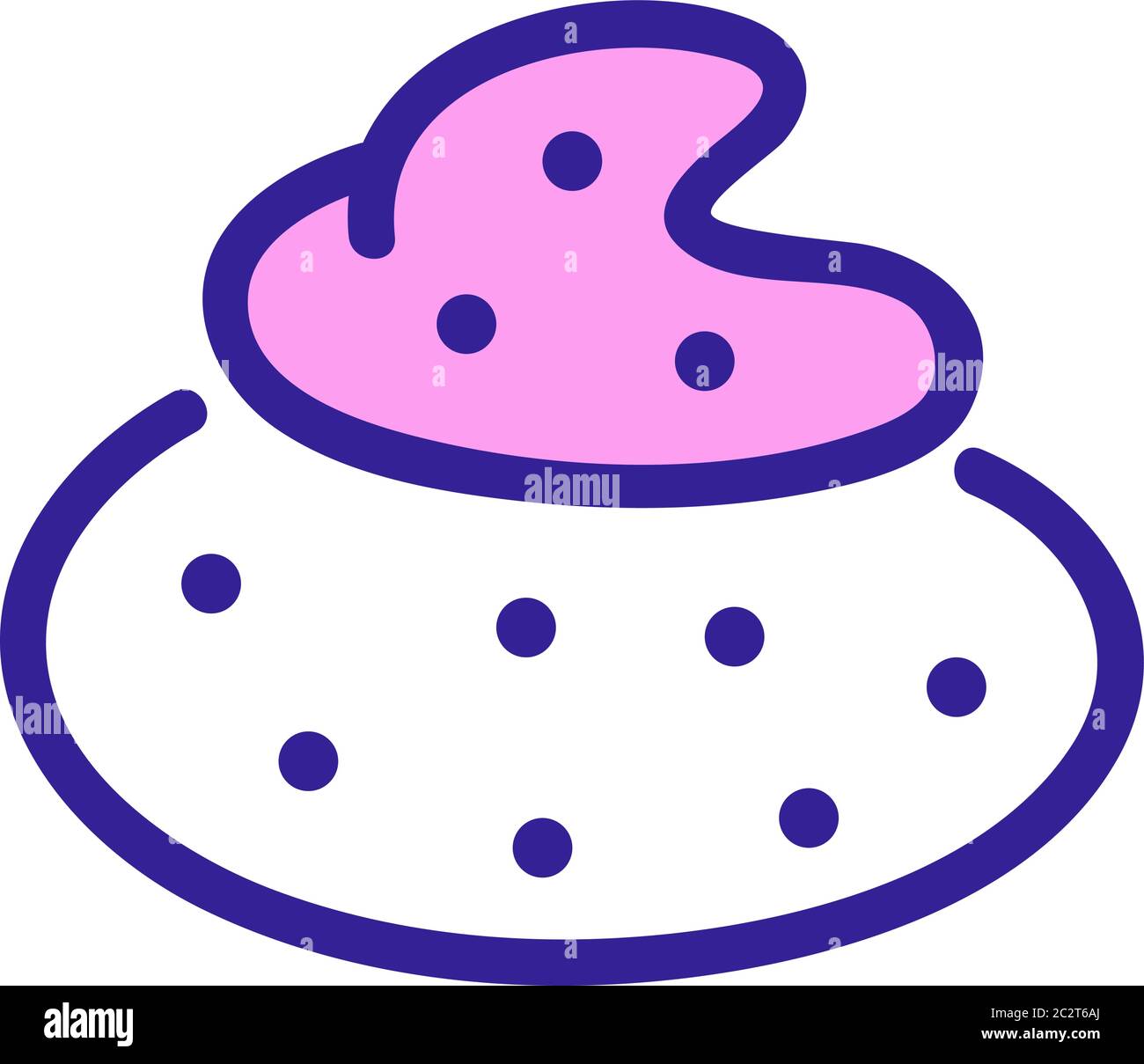 slime in poop form icon vector outline illustration Stock Vector Image ...