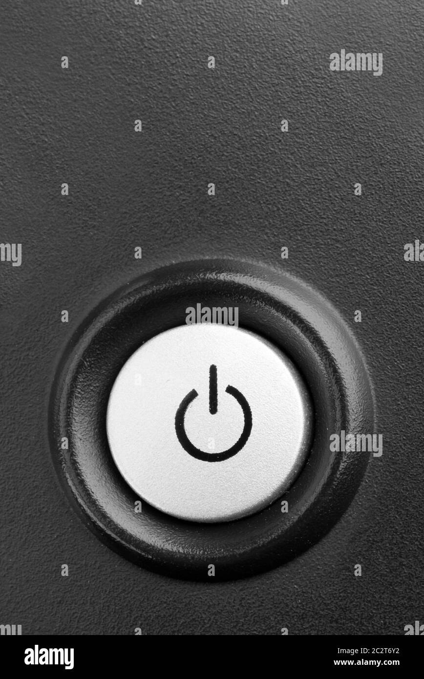 Close-up view of computer keyboard. "Power" key Stock Photo - Alamy