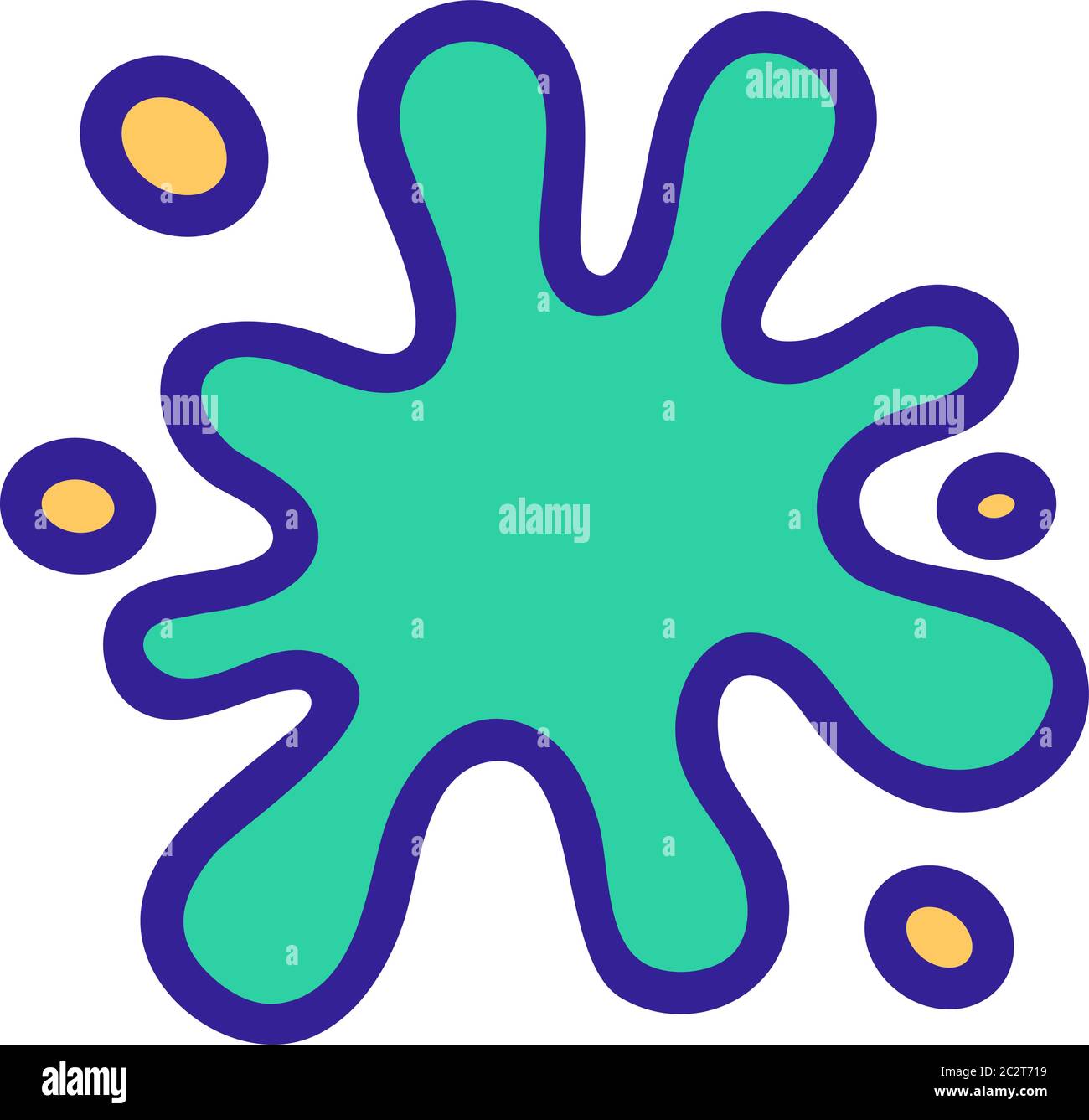 slime blot icon vector outline illustration Stock Vector Image & Art ...