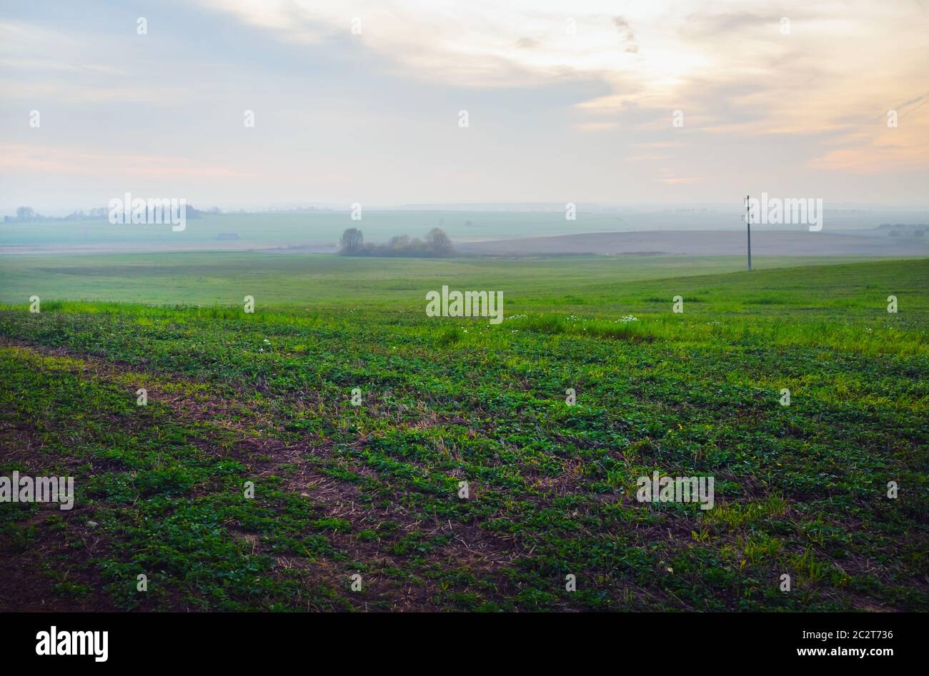 Farming evening landscape hi-res stock photography and images - Alamy