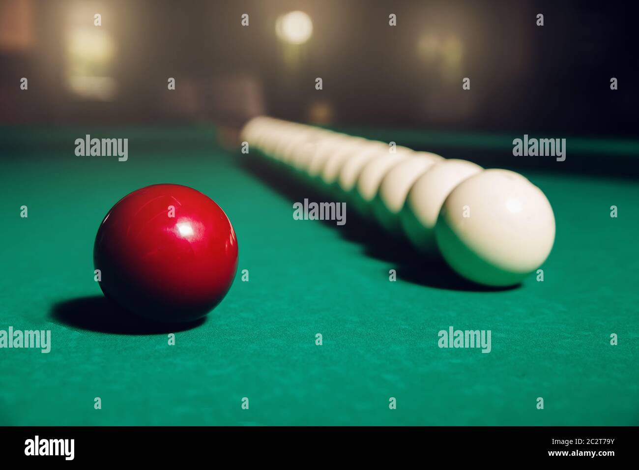 Pool balls in line hi-res stock photography and images - Alamy