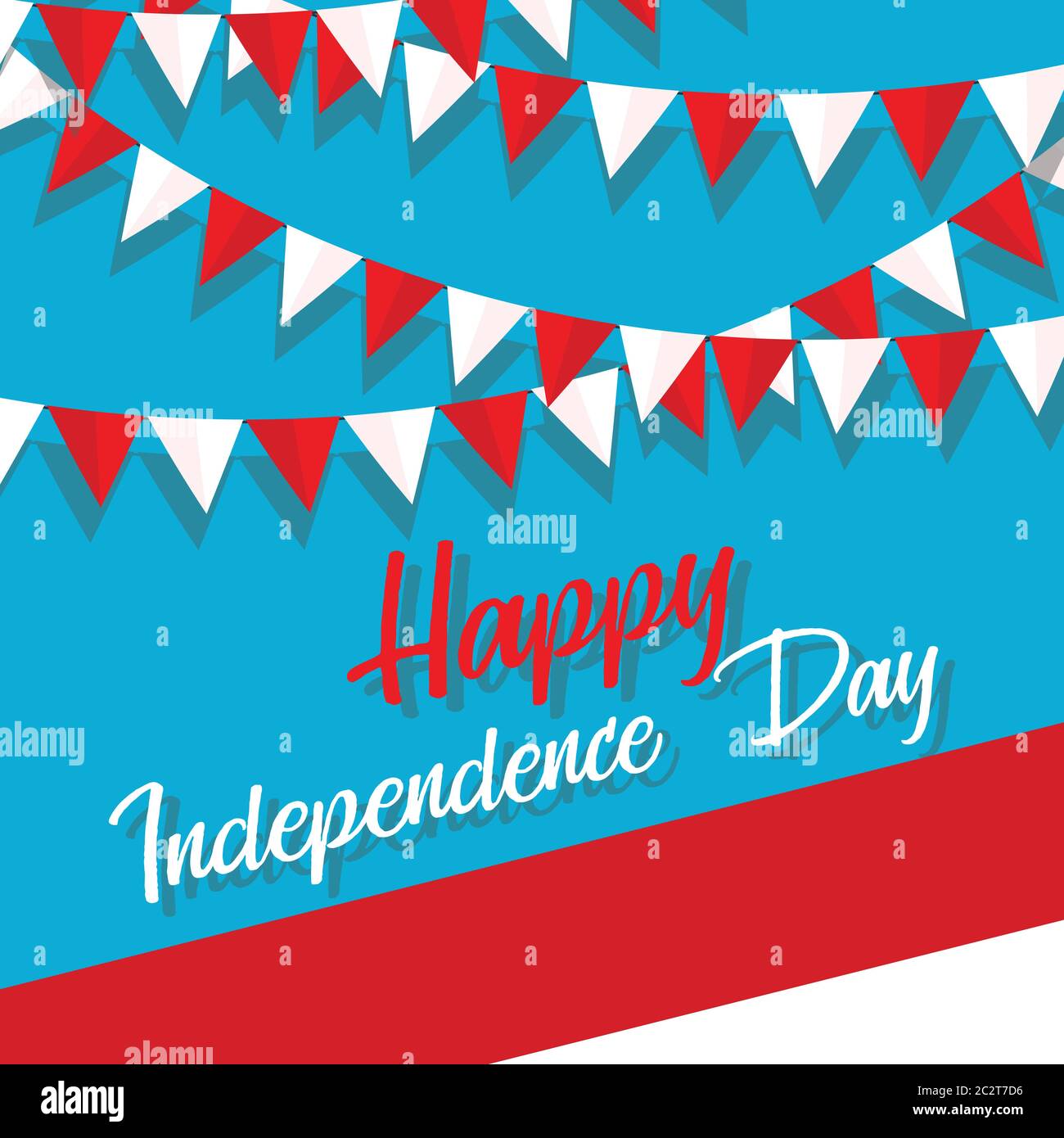 Celebrating independence day concept Stock Vector Images - Alamy