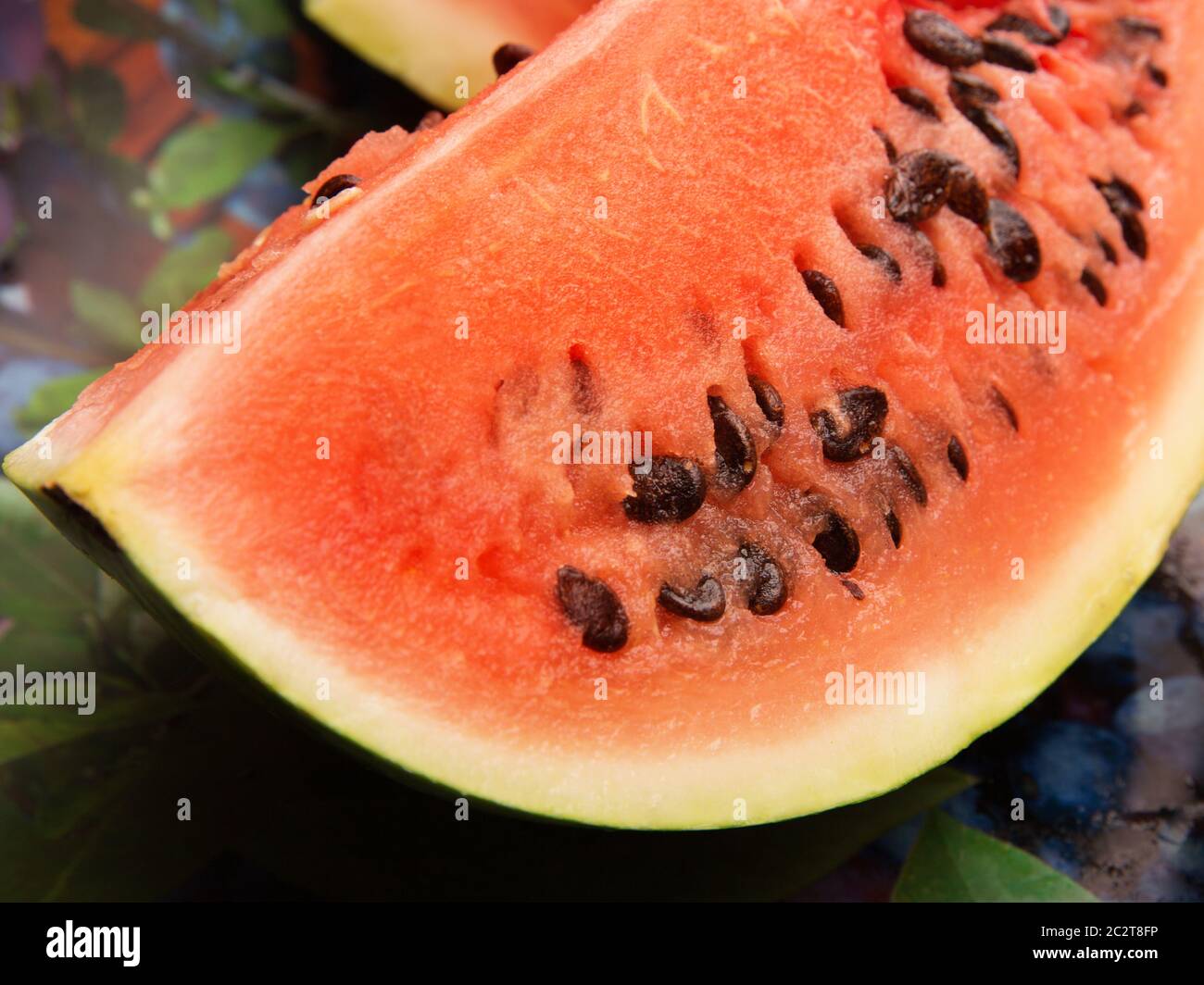 slices of fresh ripe red watermelons Stock Photo - Alamy