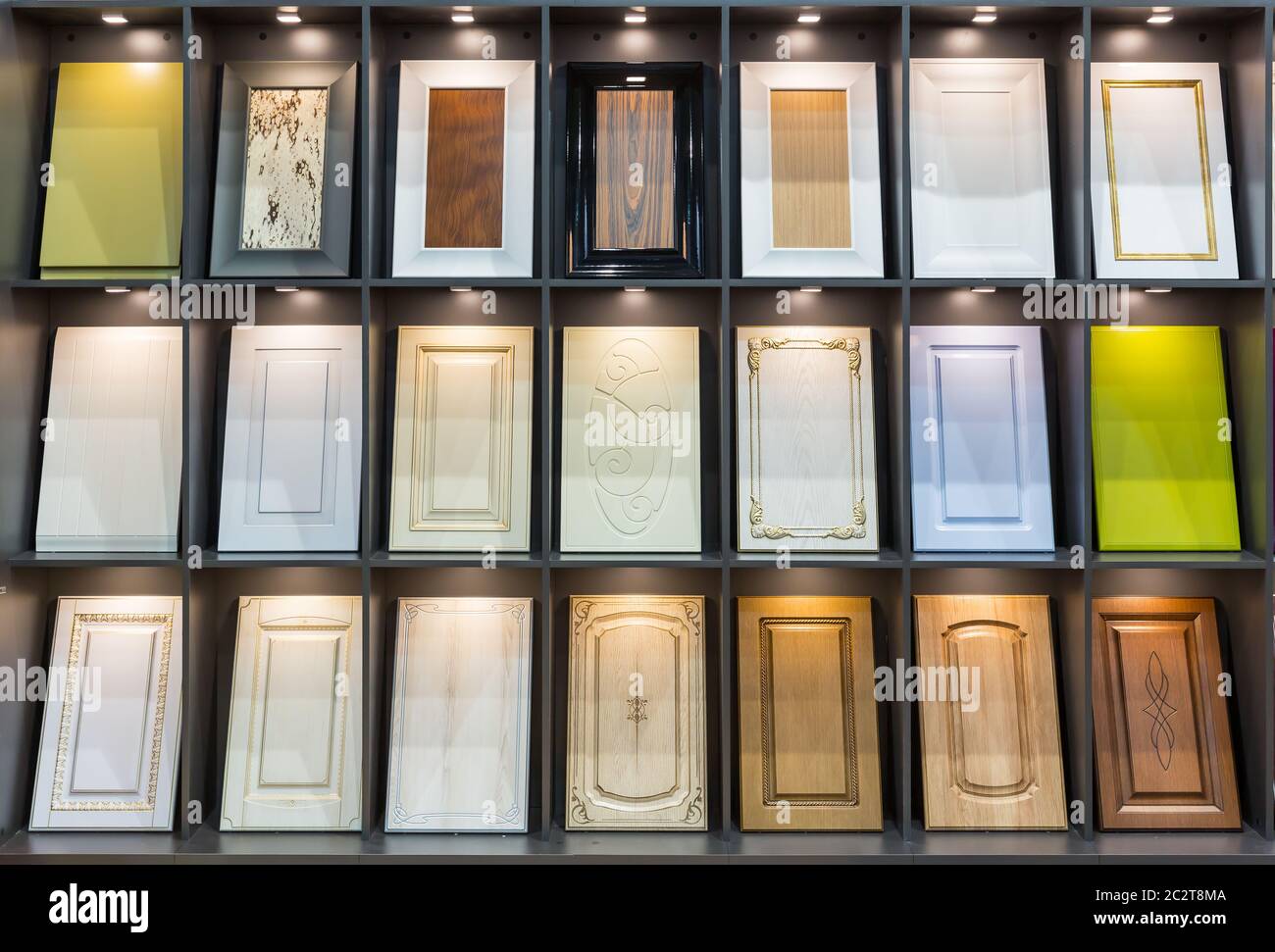 Set of different wooden doors Stock Photo - Alamy