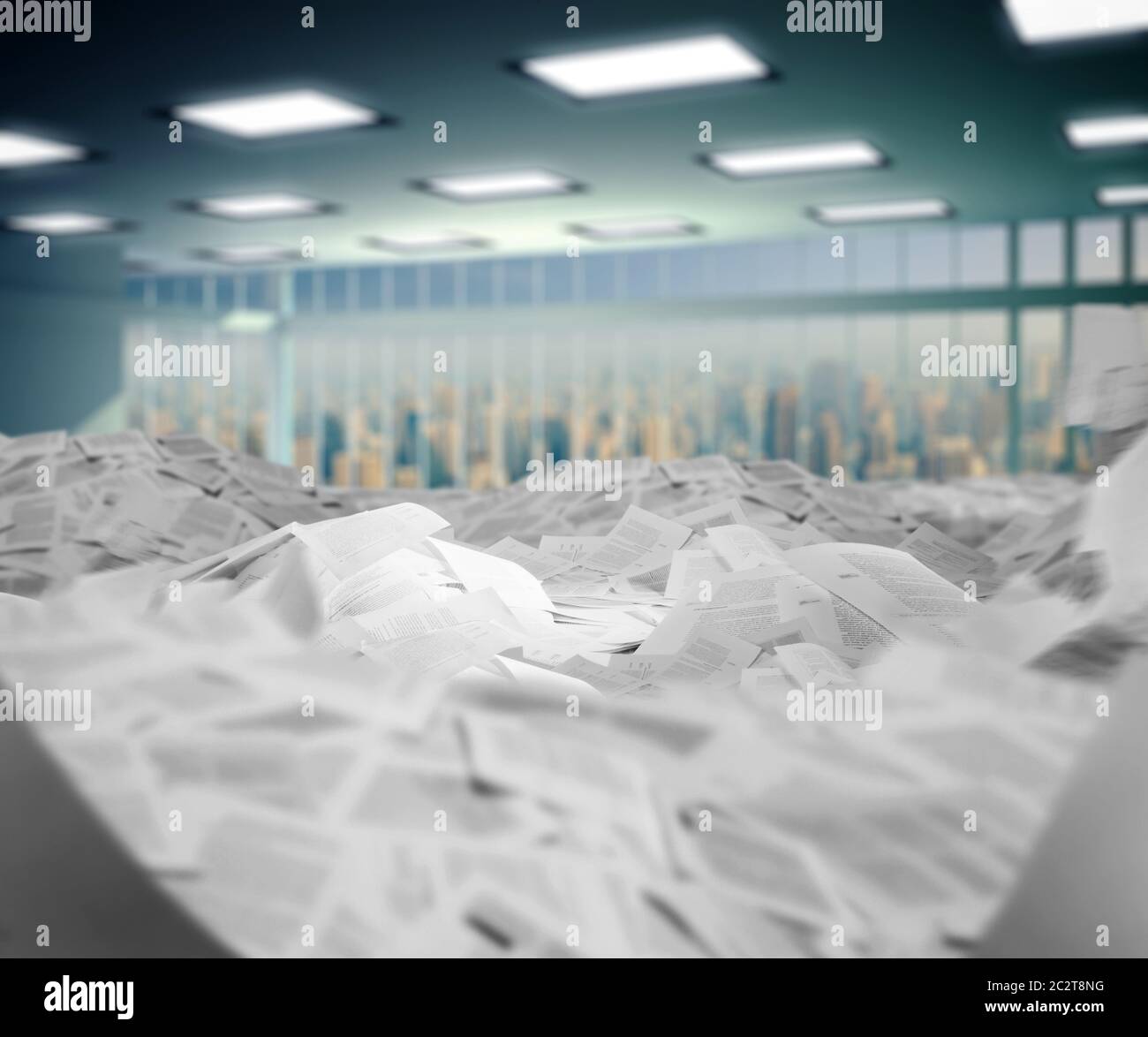 Office full of papers hi-res stock photography and images - Alamy