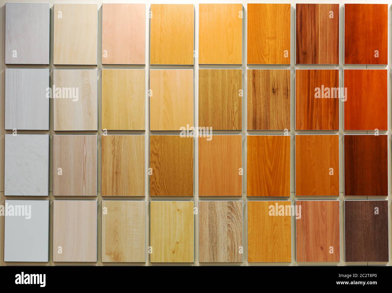 Various wooden panels samples background Stock Photo - Alamy