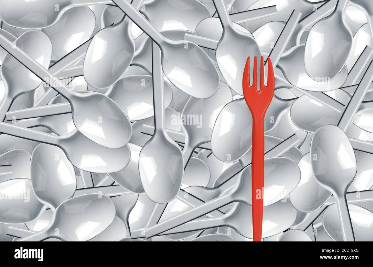 Plastic red spoons hi-res stock photography and images - Alamy