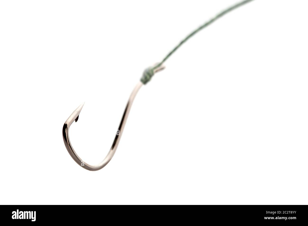 Fishing hook isolated on white background Stock Photo - Alamy