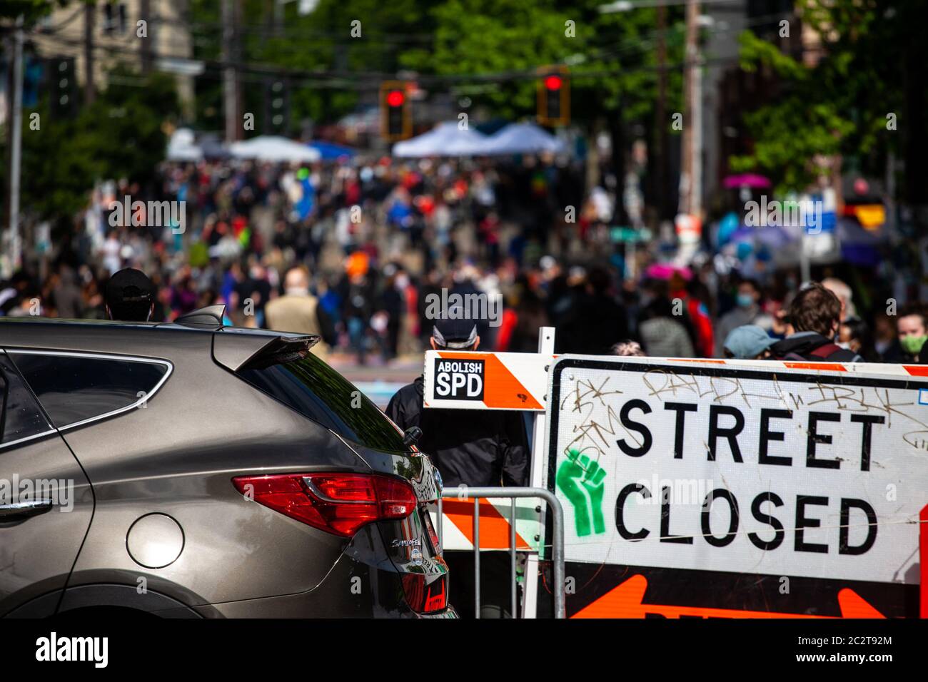 The Capitol Hill Autonomous Zone (CHAZ) or the Capitol Hill Occupied ...