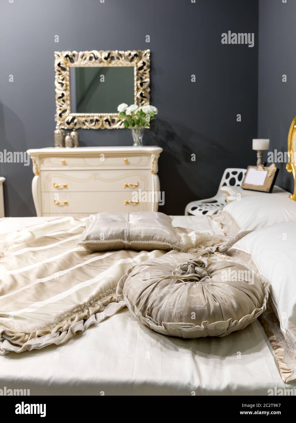 Bottom view of a bedroom Stock Photo - Alamy