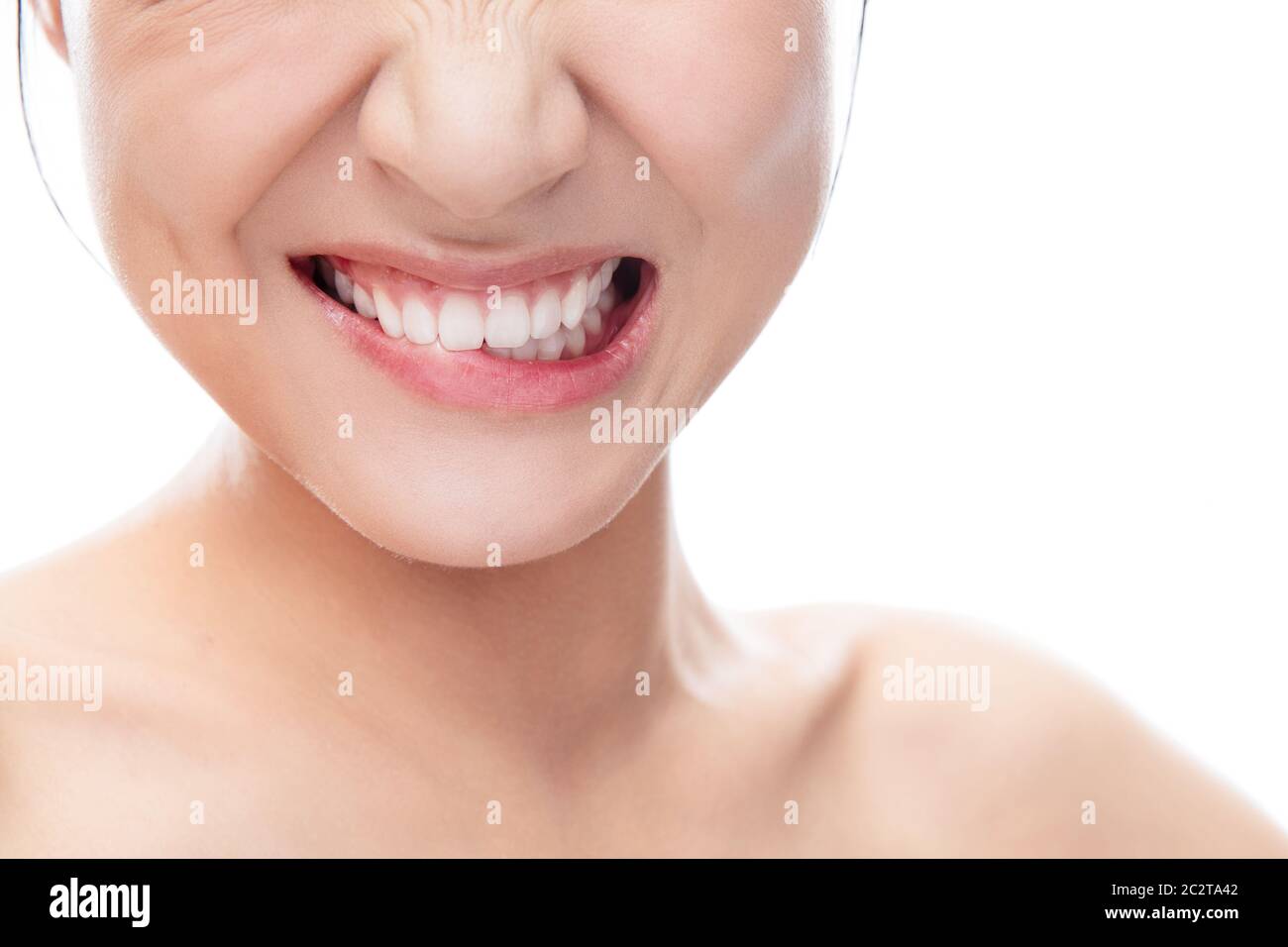 Biting cheek hi-res stock photography and images - Alamy