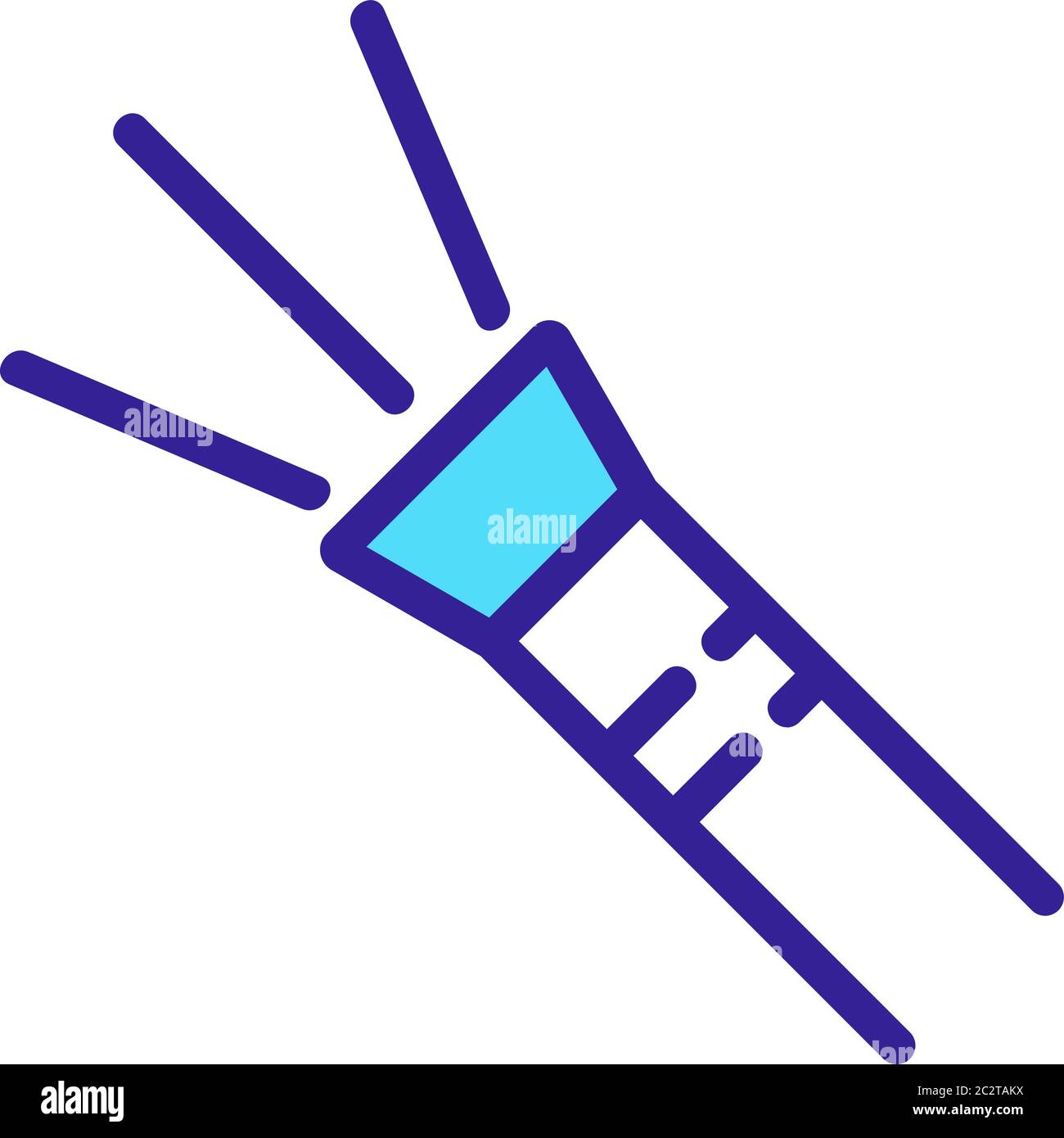 pressure washer with water flow icon vector outline illustration Stock ...