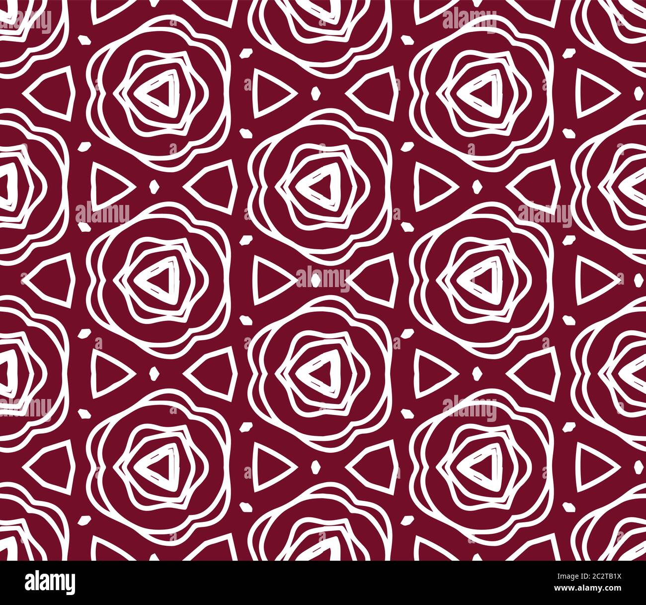 Geometric Rose Pattern