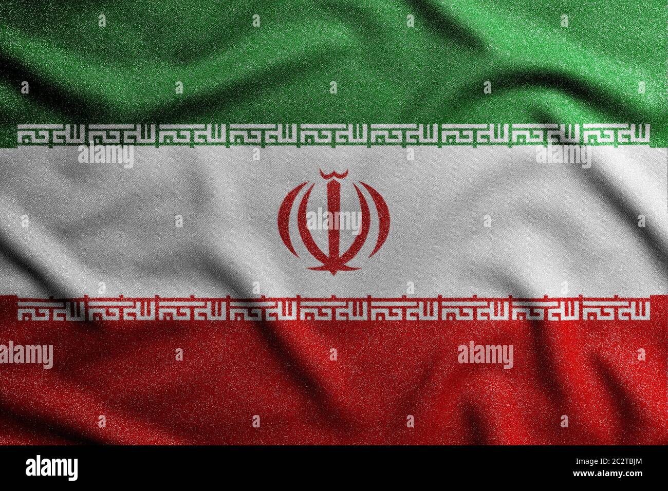 National flag of the Iran. The main symbol of an independent country ...
