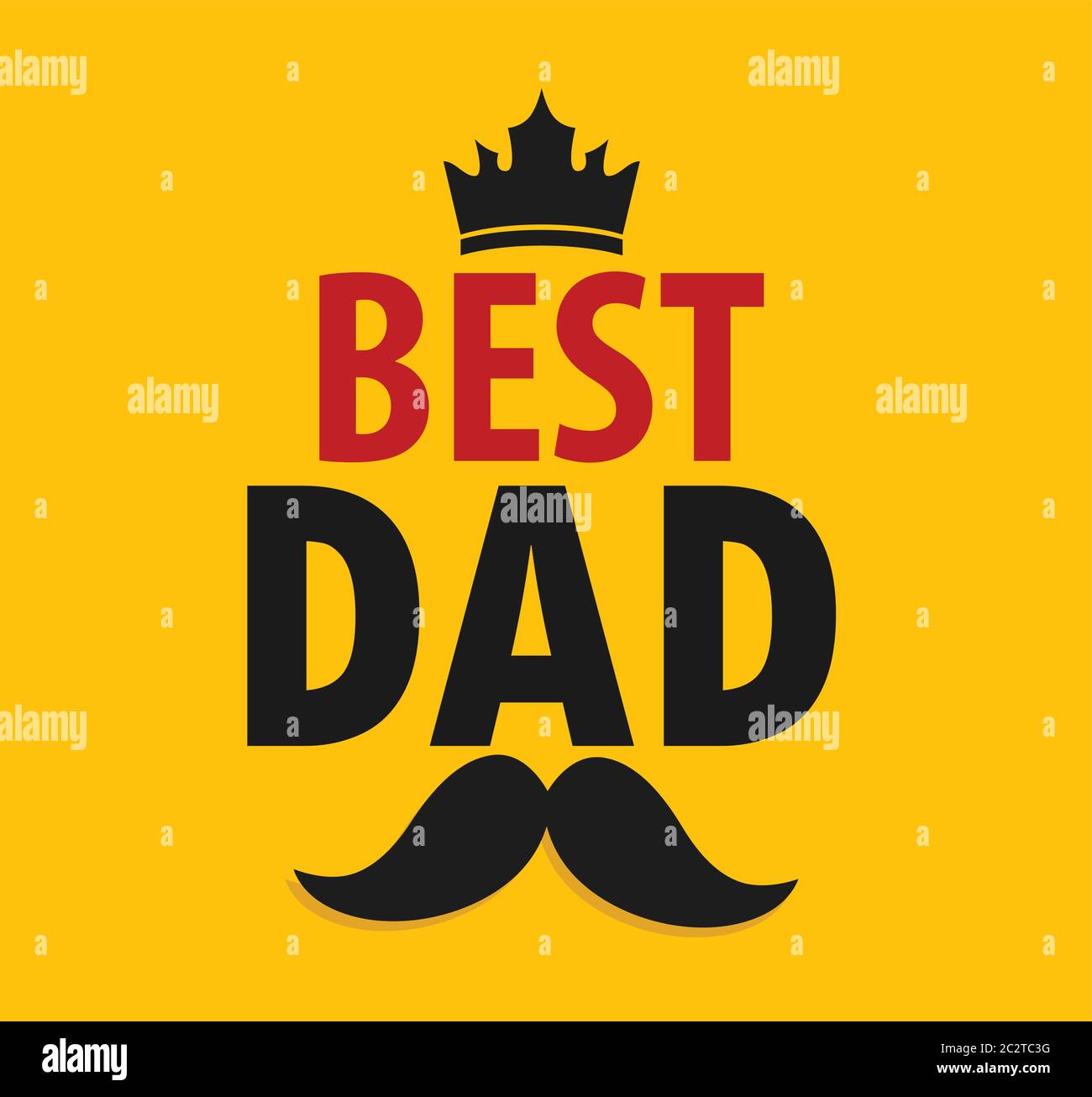 Best dad typography background.Happy father's day background Vector ...
