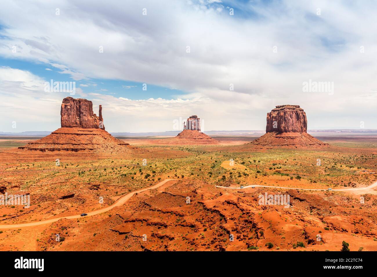Scenic sandstones landscape at Monument Valley National Tribal Park ...