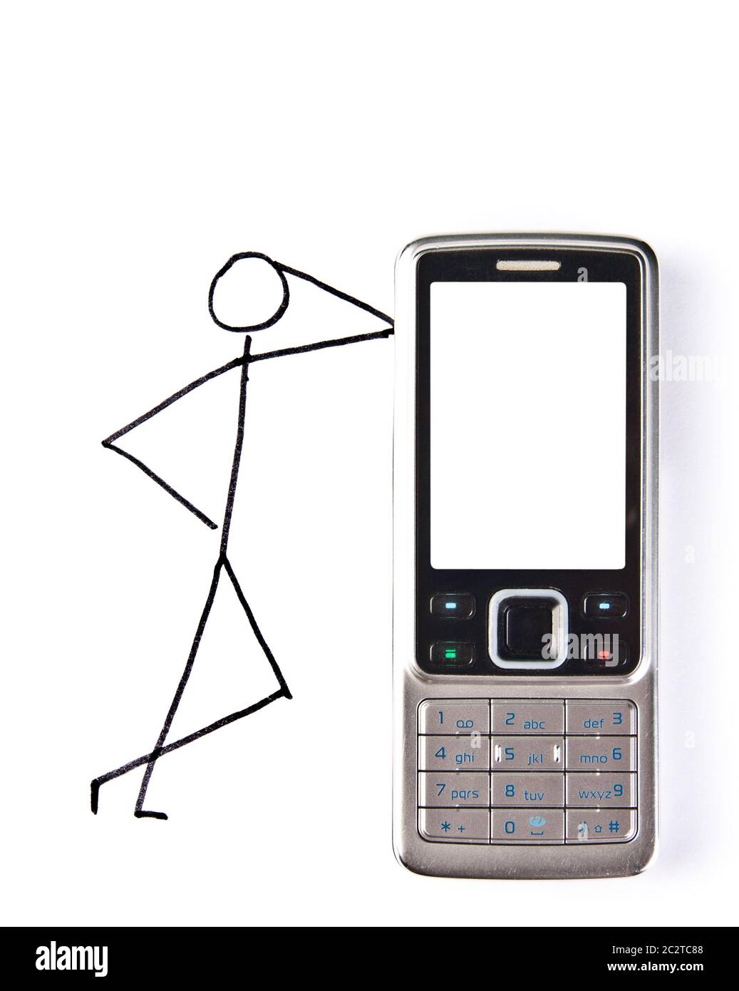 Mobile sketch Cut Out Stock Images & Pictures - Alamy