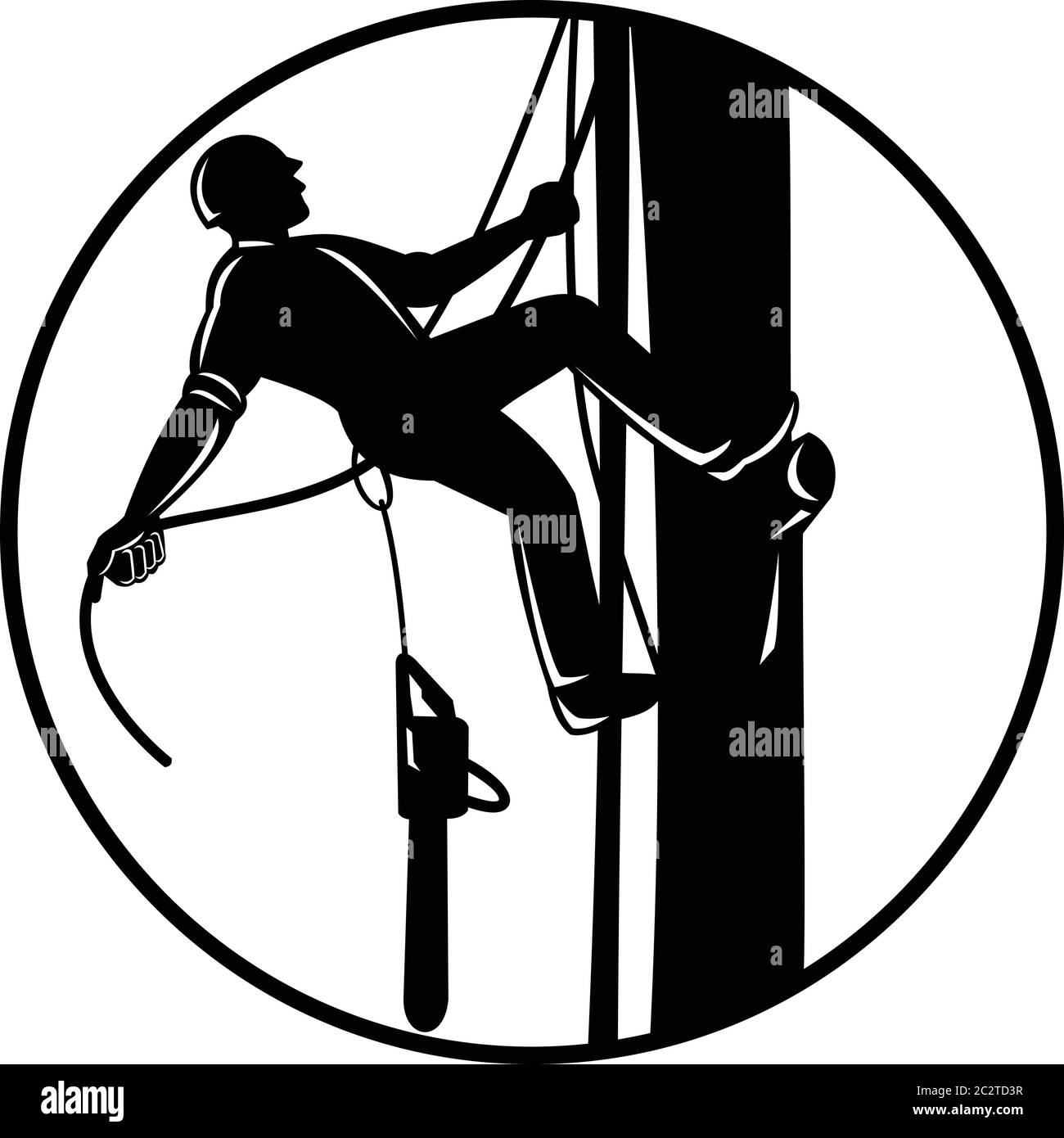 Climbing up tree Stock Vector Images - Alamy