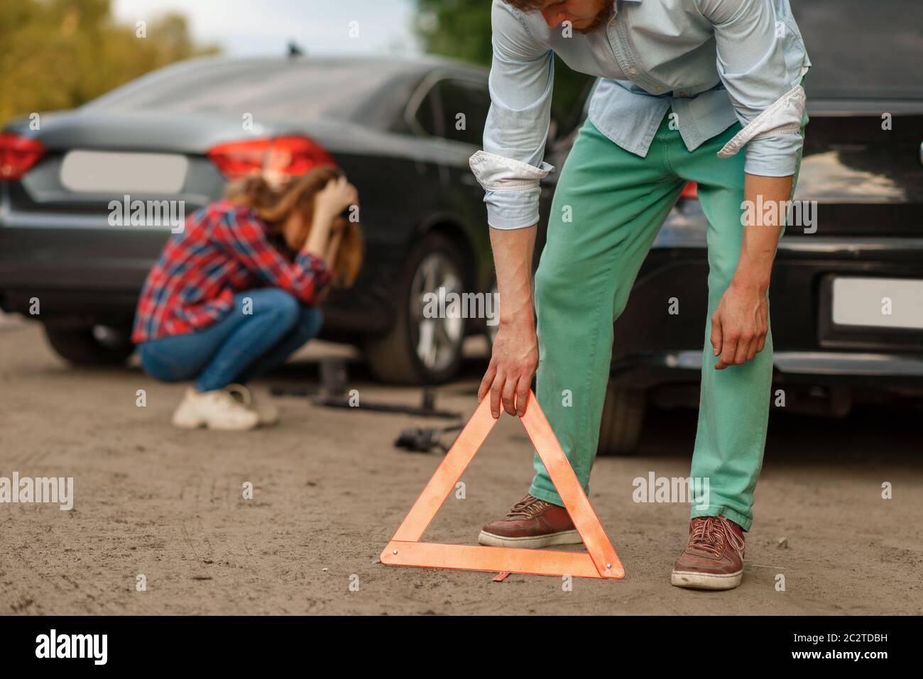 Stop road accidents hi-res stock photography and images - Alamy