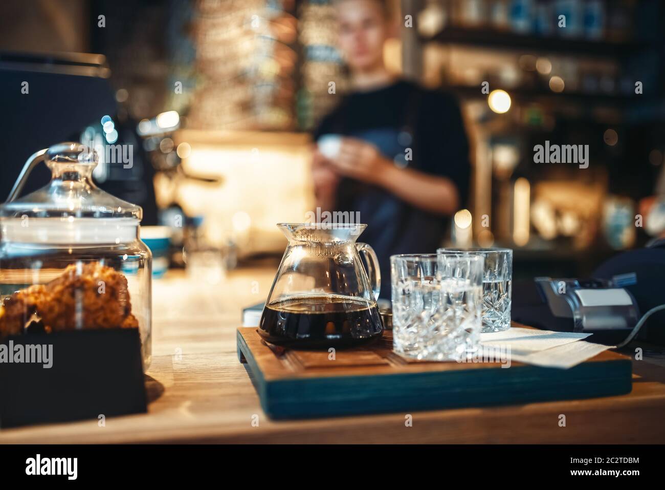 Pouring hot water in glasses hi-res stock photography and images - Alamy