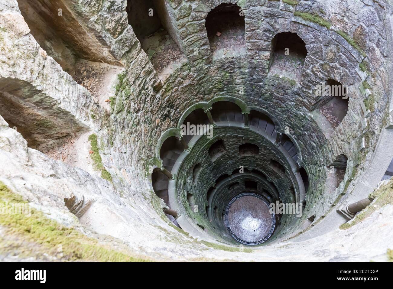 Up view of ancient tower with spiral staircase outdoor Stock Photo - Alamy