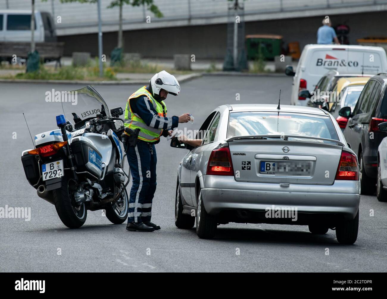 Motorcycle barrier hi-res stock photography and images - Alamy