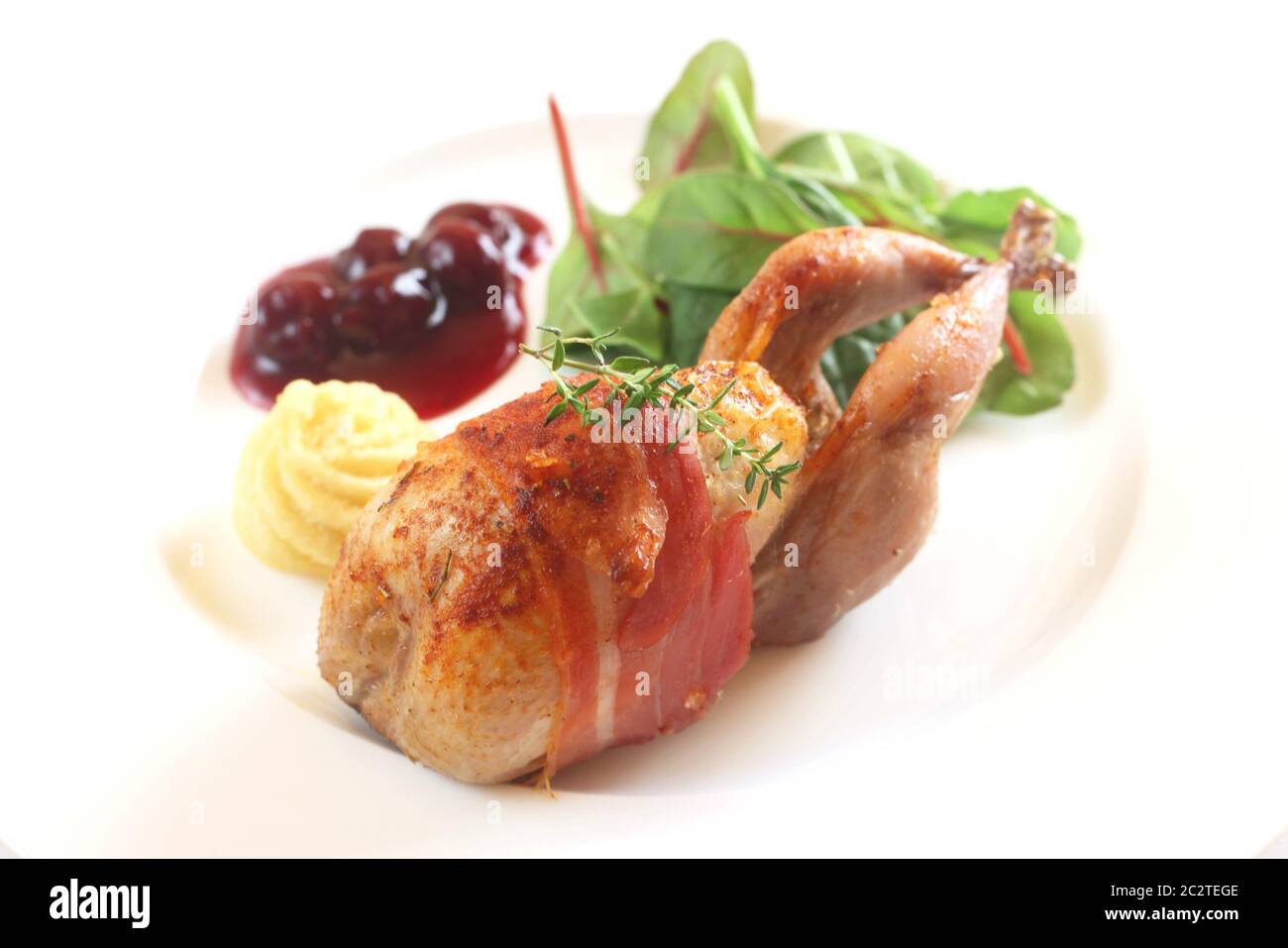 Quail meat dish hi-res stock photography and images - Alamy
