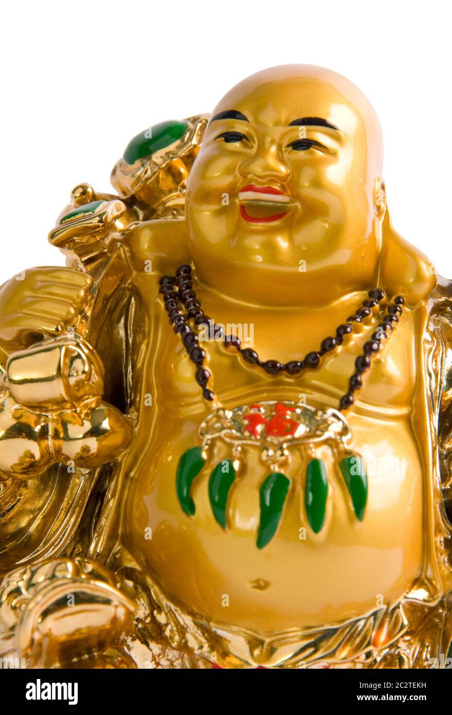 Netsuke of Buddha. Isolated Stock Photo - Alamy