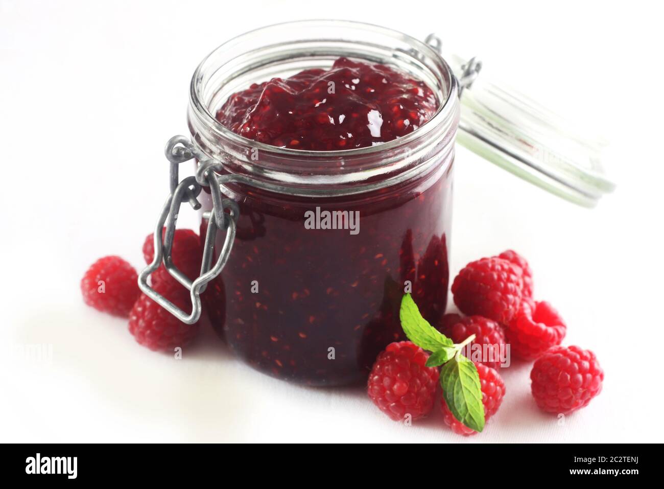 Jar sweet raspberry jam hi-res stock photography and images - Alamy