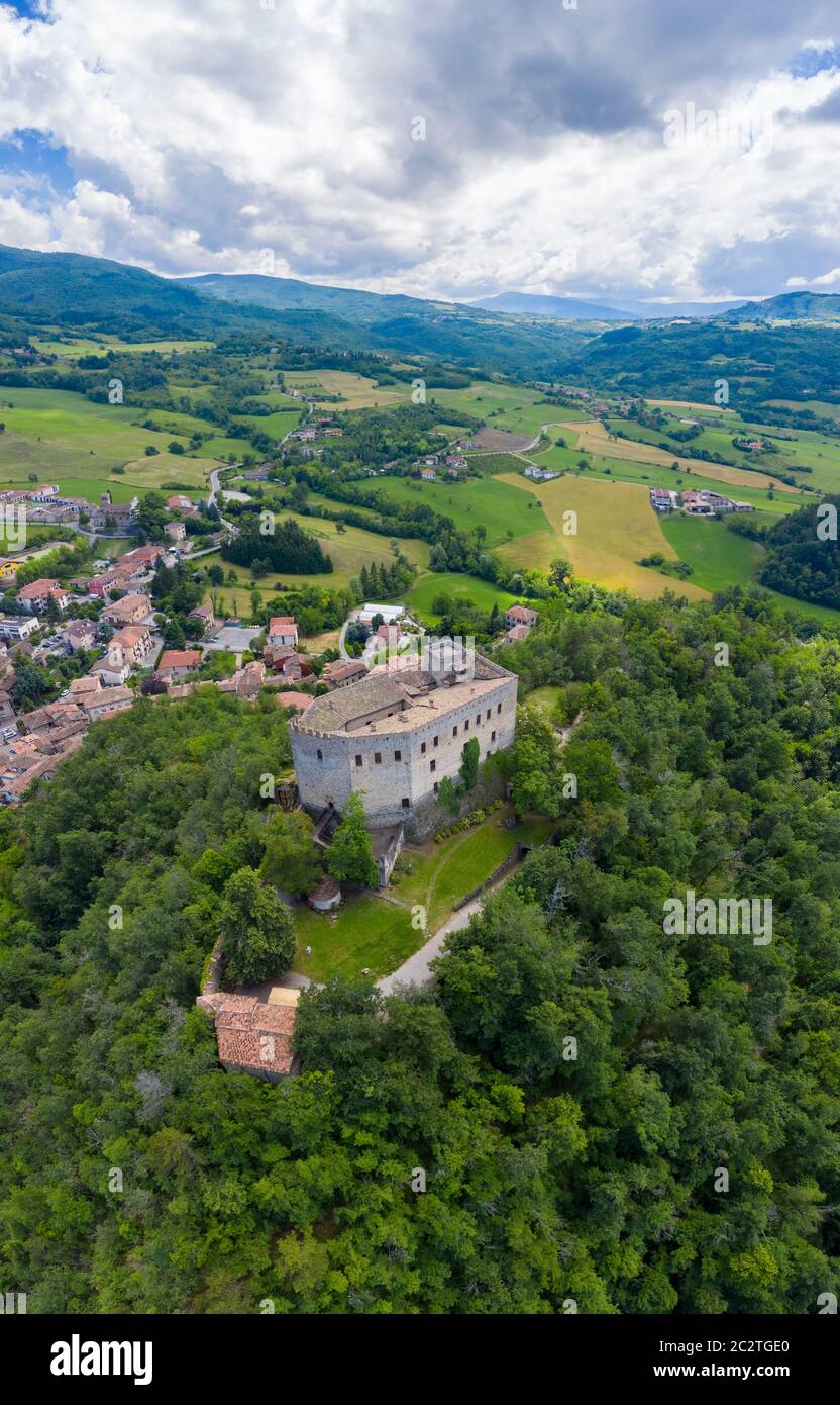 Countryside with zavattarello castle hi-res stock photography and ...