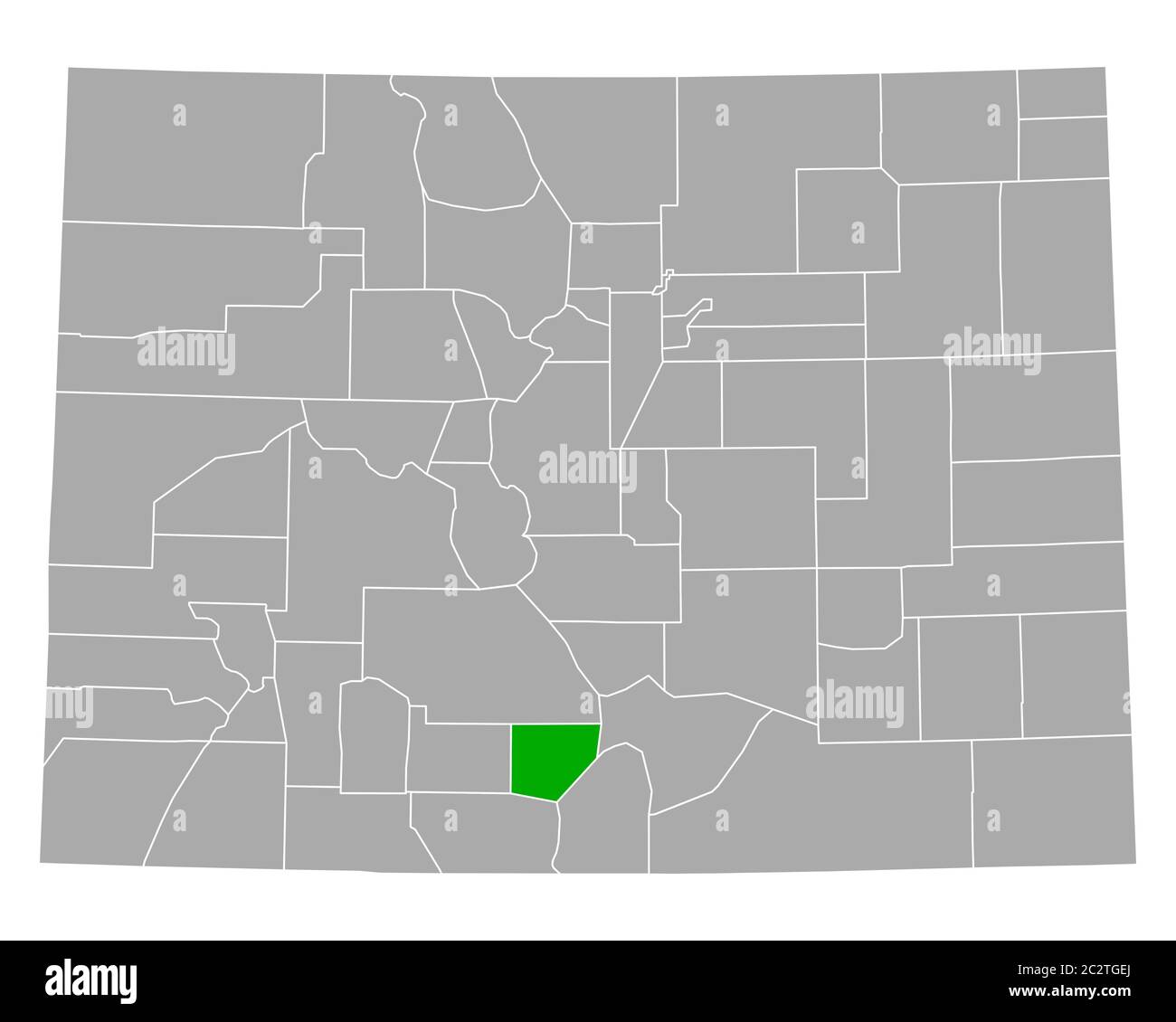 Map of Alamosa in Colorado Stock Photo - Alamy