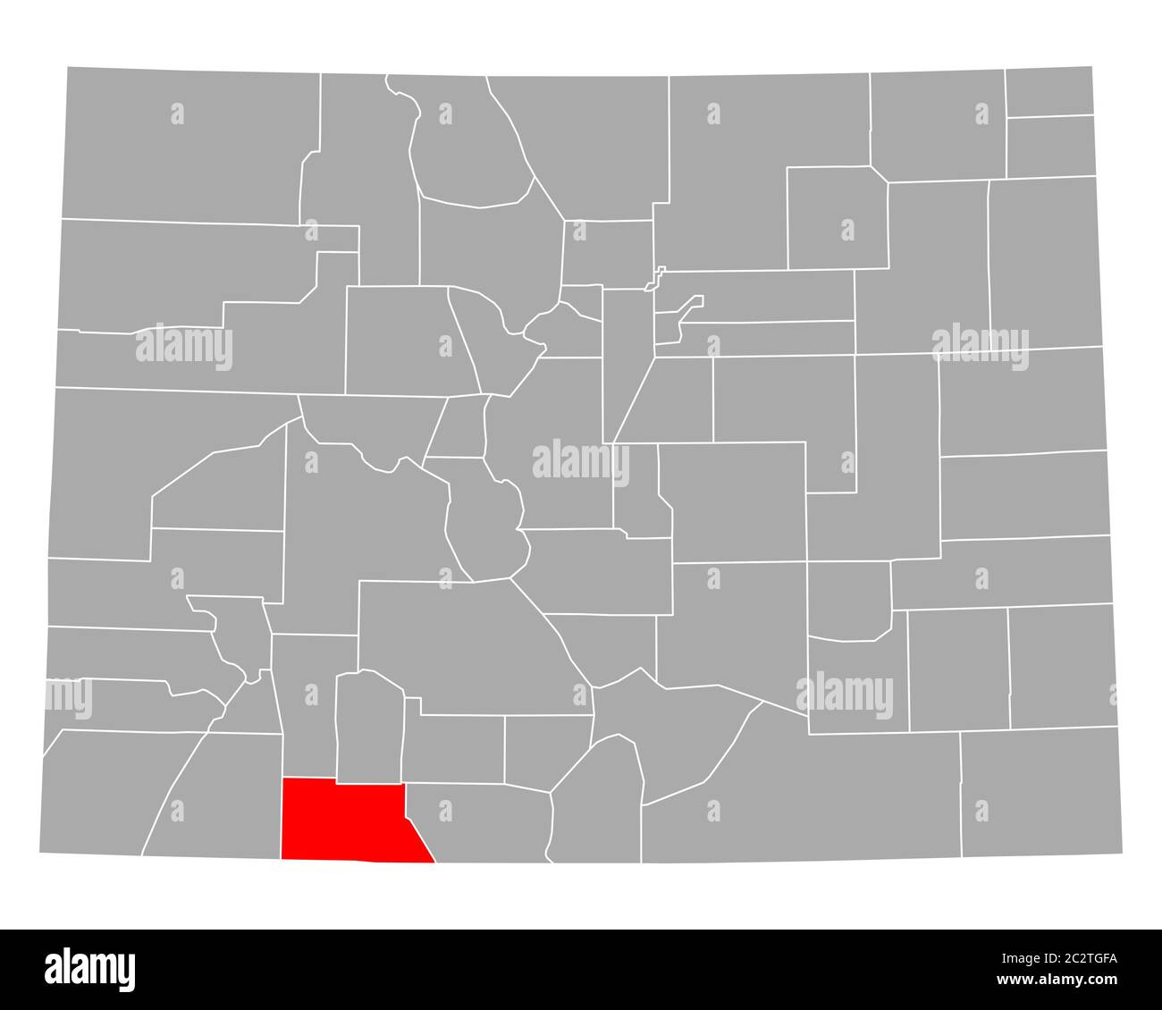 Map of Archuleta in Colorado Stock Photo - Alamy